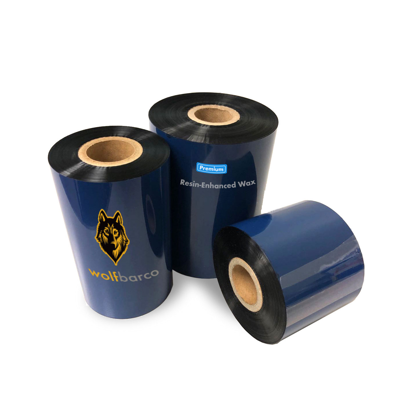 24 Rolls 4.09" x 502' (104 mm x 153 m) Premium Resin Enhanced Wax ...