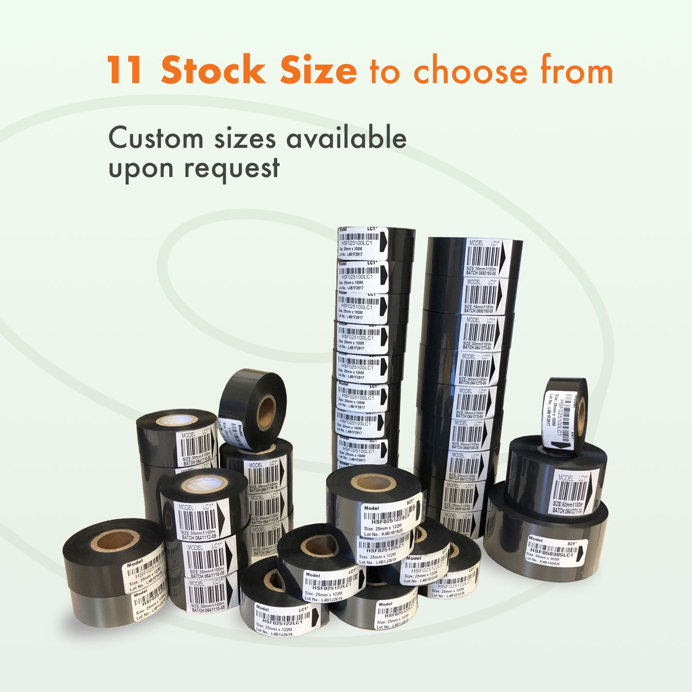 48 Rolls 8.66" x 1000' (220 mm x 305 m) Hot Stamping Foil 1" Core, for ...