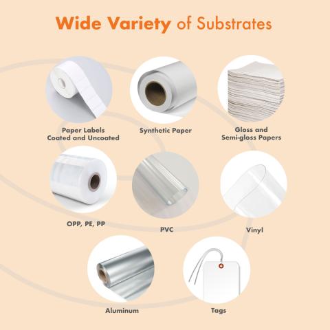 48 Rolls 1" x 1000' (25 mm x 305 m) White Hot Stamping Foil 1" Core ...